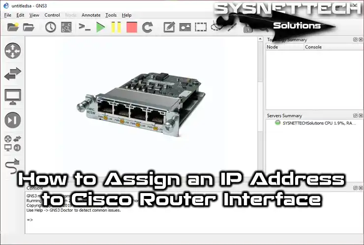 How to Assign an IP Address to a Router on GNS3 | Simple!