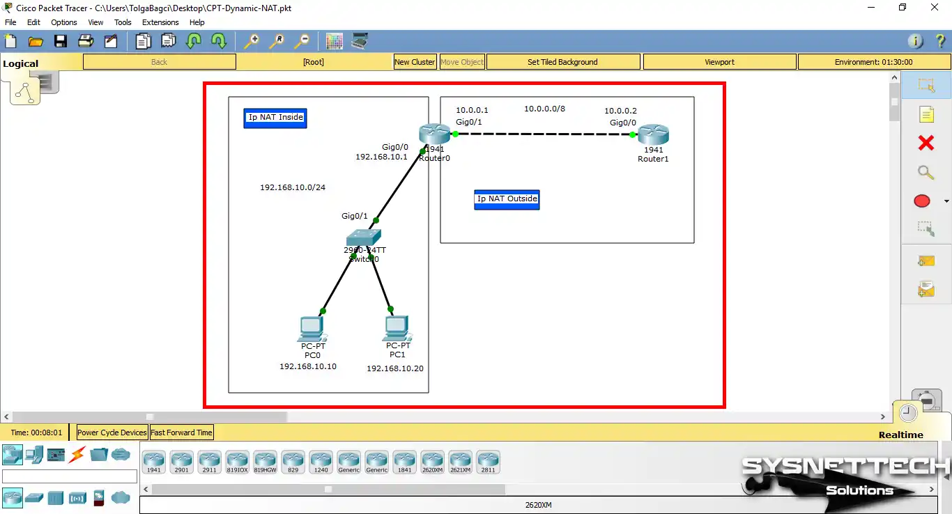 How to Configure Dynamic NAT on Packet Tracer | Very Easy!