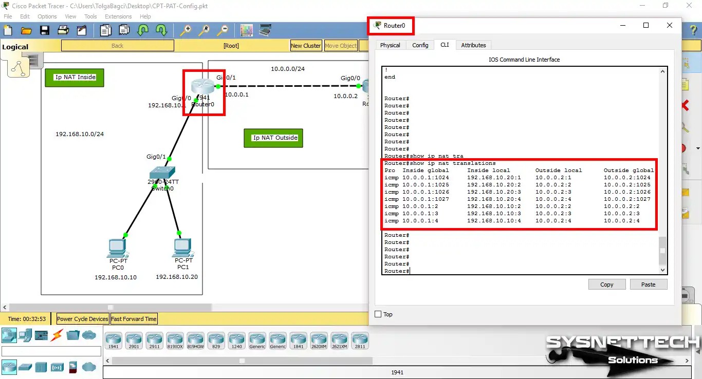 How To Configure Nat And Pat In Packet Tracer Learn Now