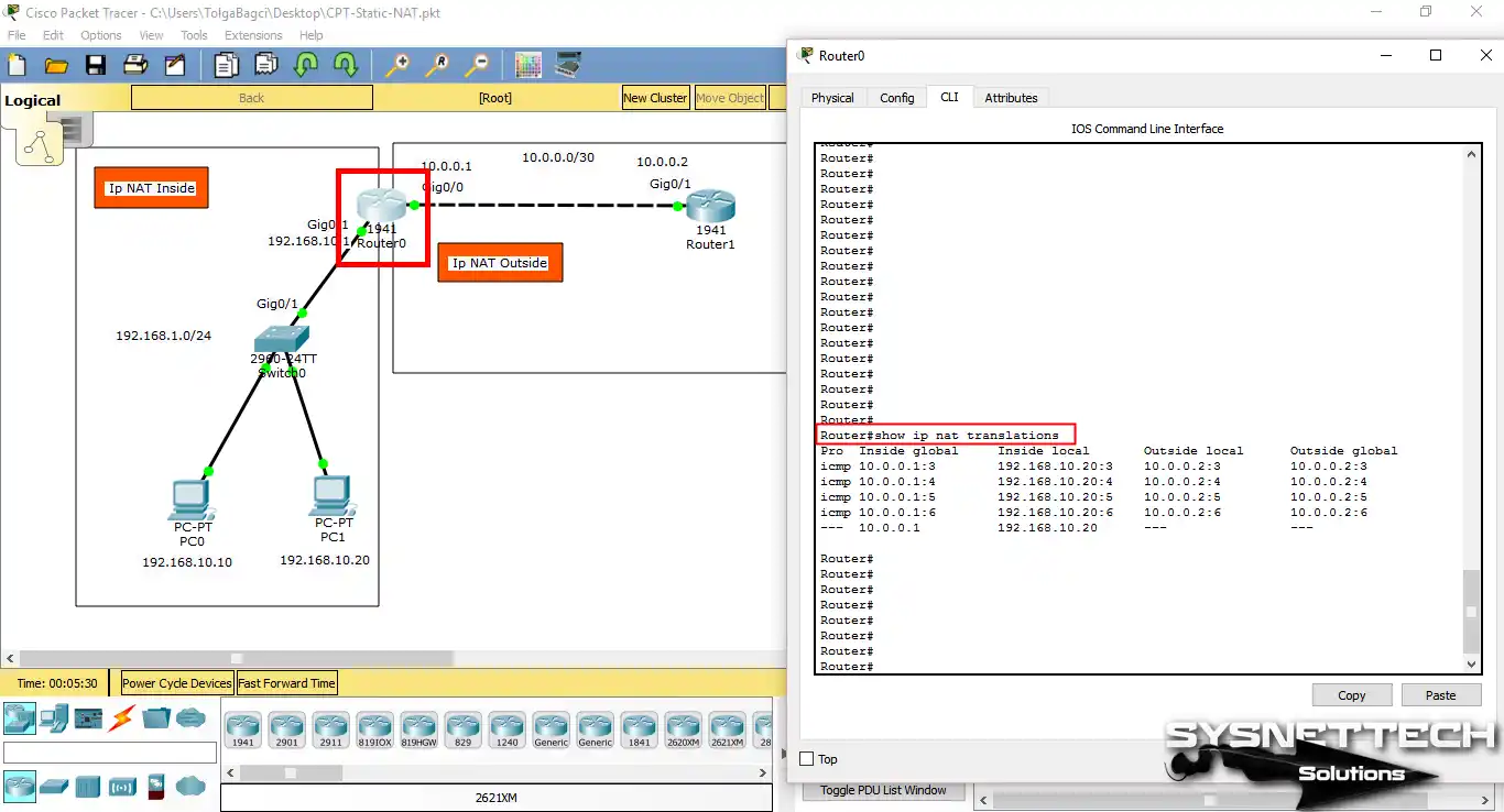 How to Configure Static NAT on Packet Tracer | Basic Lab!